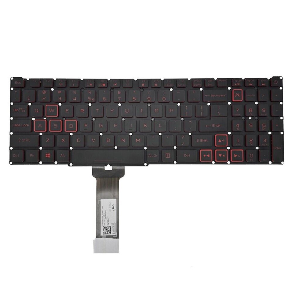 New Red Backlit Keyboard Replacement For Acer Nitro 17 AN517-55 17" 2019