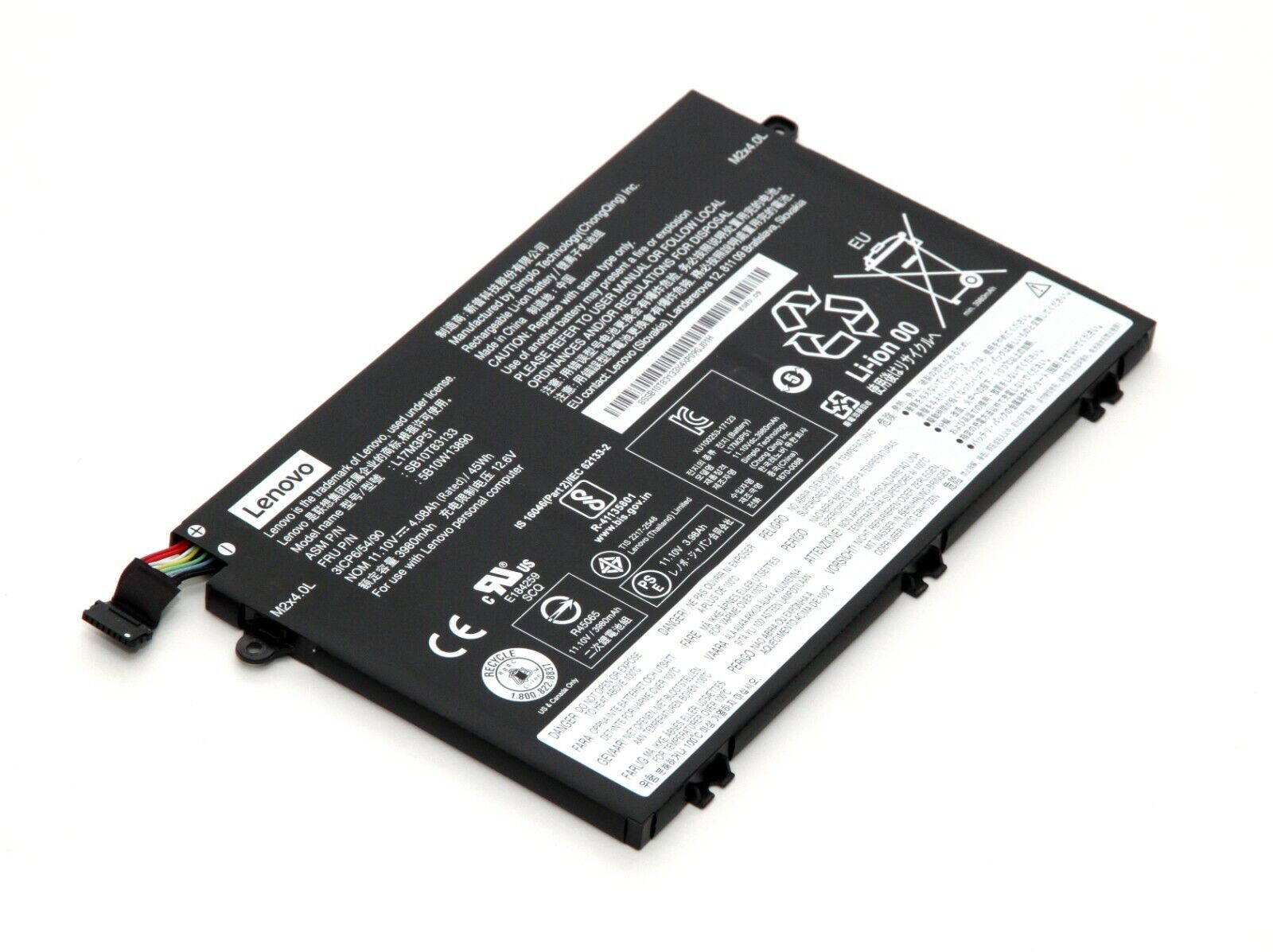 New L17M3P52 Laptop Battery Replacement For Lenovo ThinkPad E14 Gen 1 ...
