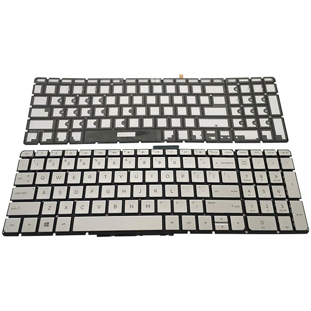 New Keyboard US Backlit Silver Replacement For HP Envy 15-AS000 15" 2016