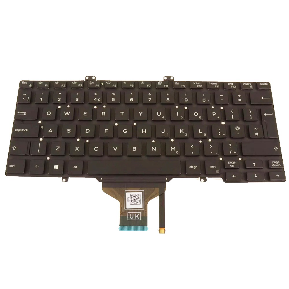 P4XFX UK Backlit Keyboard Single Point for Dell Latitude 5400, 5401 ...