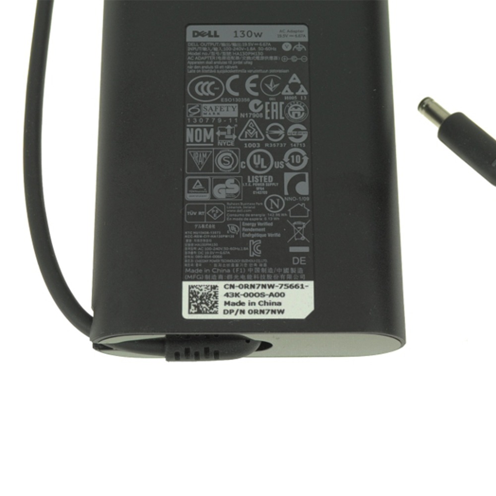 New RN7NW Charger 130-watt Genuine AC Power Adapter 4.5mm Tip ...