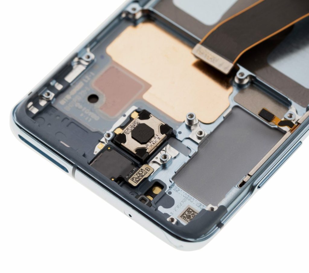 Original OLED Cloud Blue Assembly with Frame for Samsung Galaxy S20 5G ...