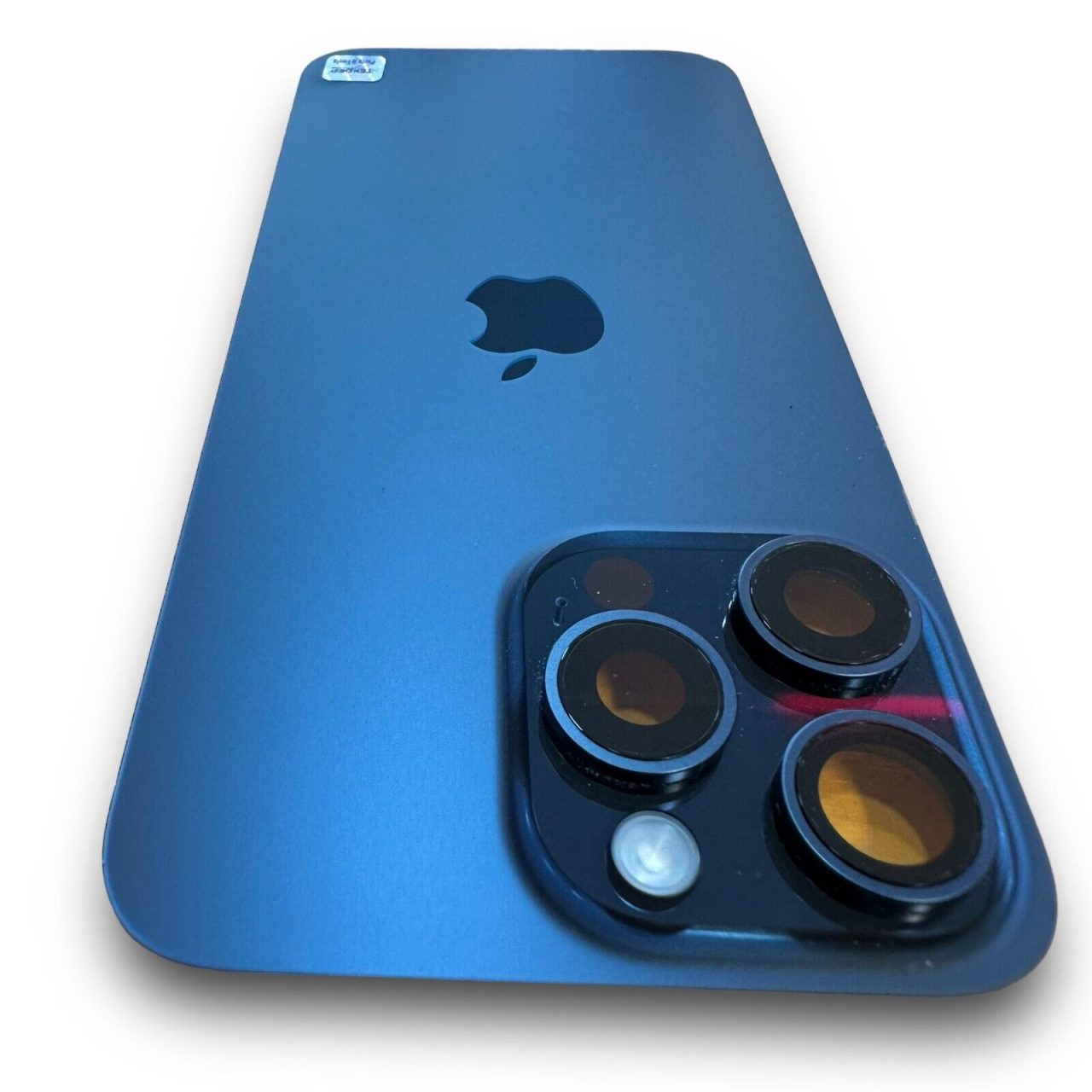 OEM Back Glass+Steel plate Wireless NFC iPhone 15 Pro Max Blue Titanium ...