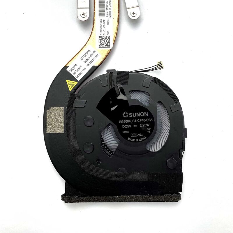 CPU Cooling Fan with Heatsink for Lenovo Thinkpad X1 Carbon 7th 8th Gen