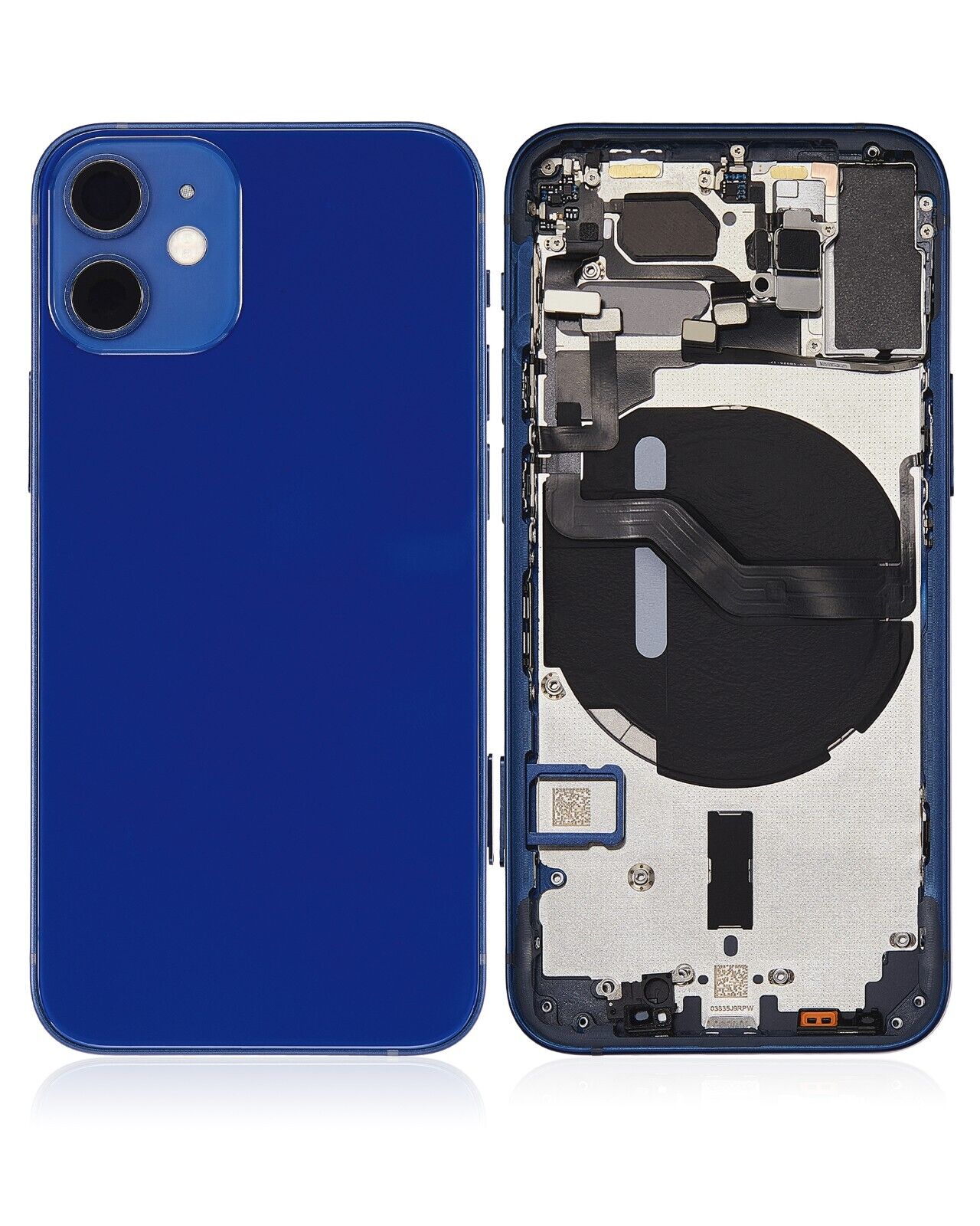 New Back Housing with Small Components Pre-Installed for iPhone 12 Mini ...
