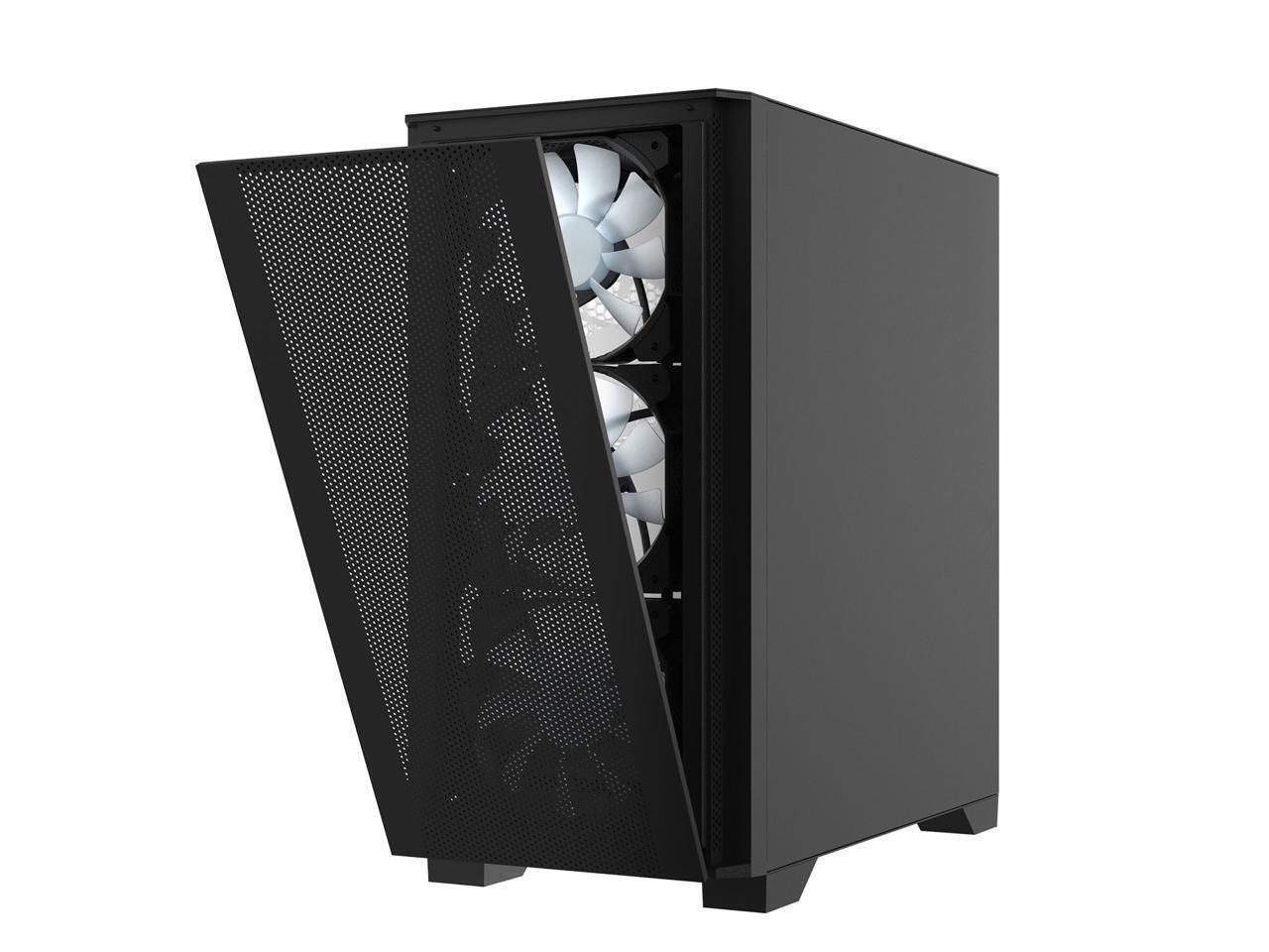 Montech AIR 100 ARGB MICRO-ATX Tower with Four ARGB Fans Pre Installed